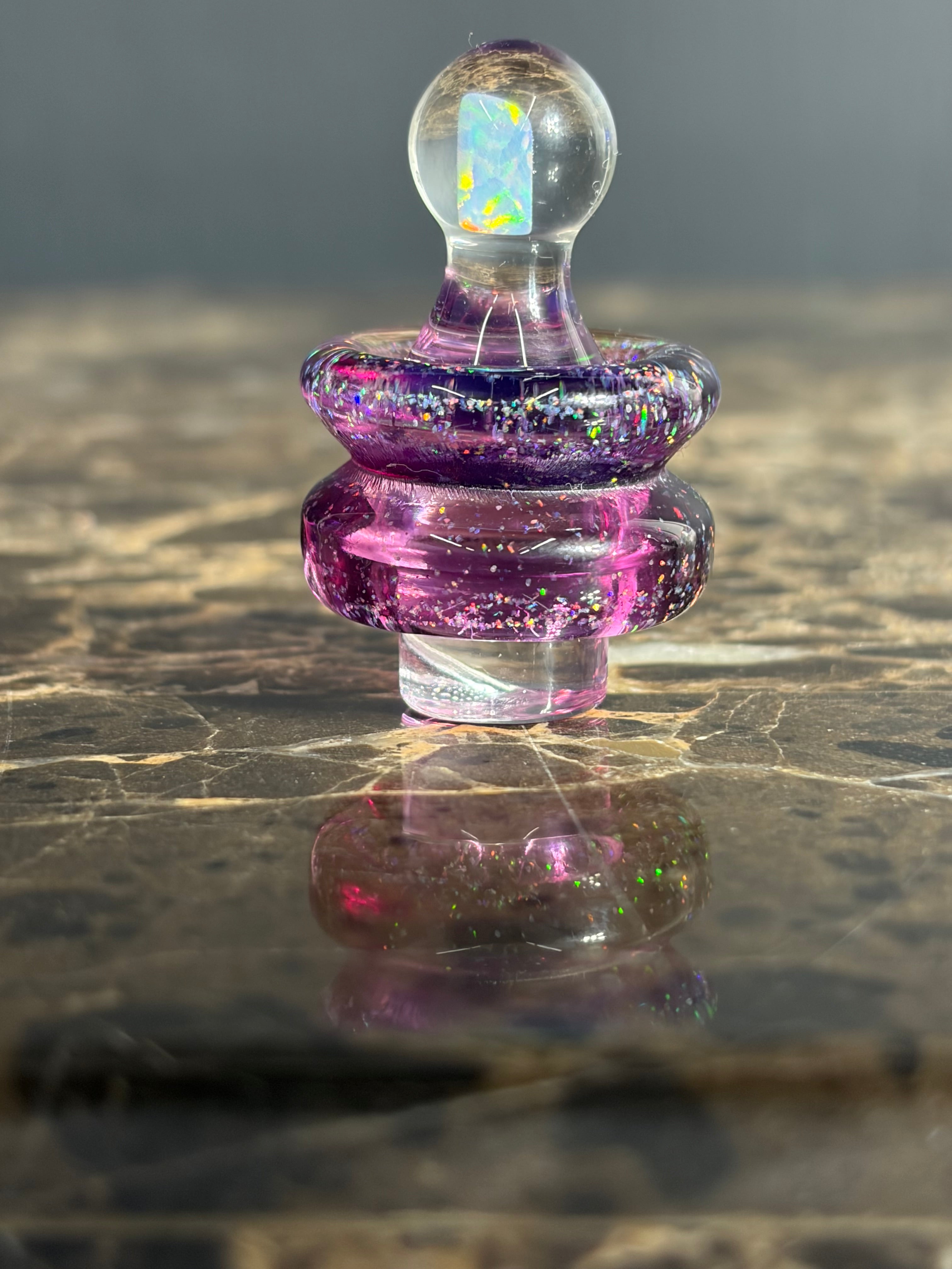 Carta Rockulus Opal Cropal on Gold Amethyst – One Trick Pony Glass