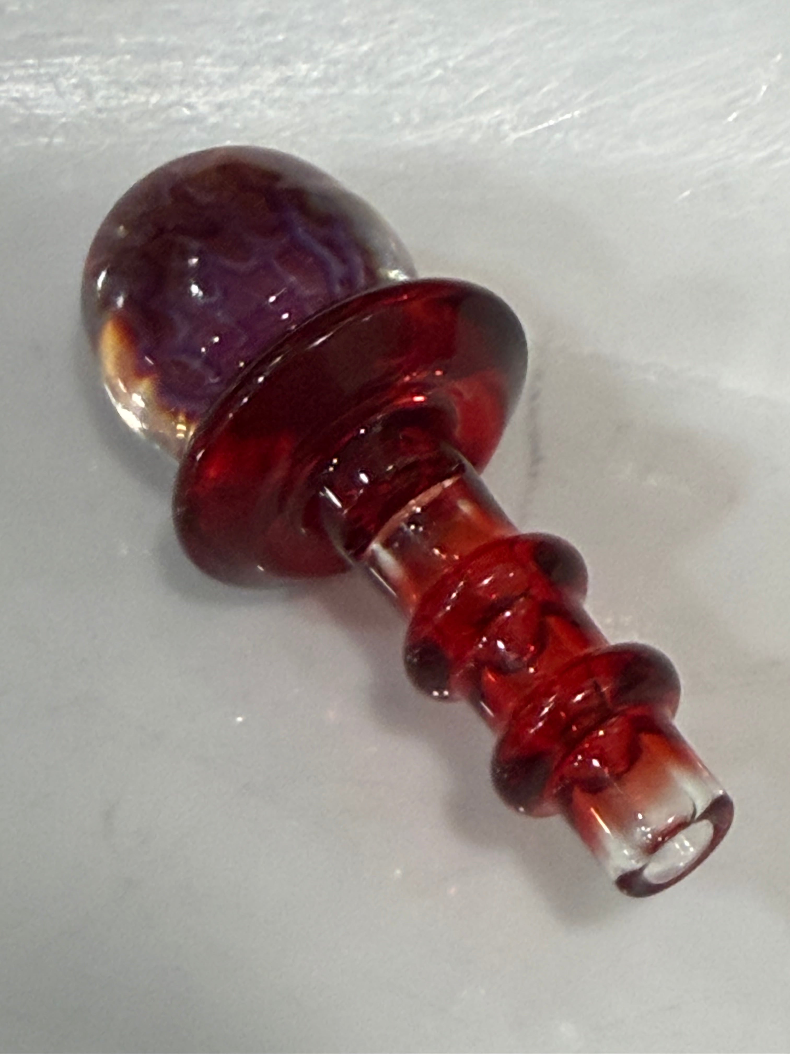 3DXL Joystick Honeycomb on Pomegranate – One Trick Pony Glass