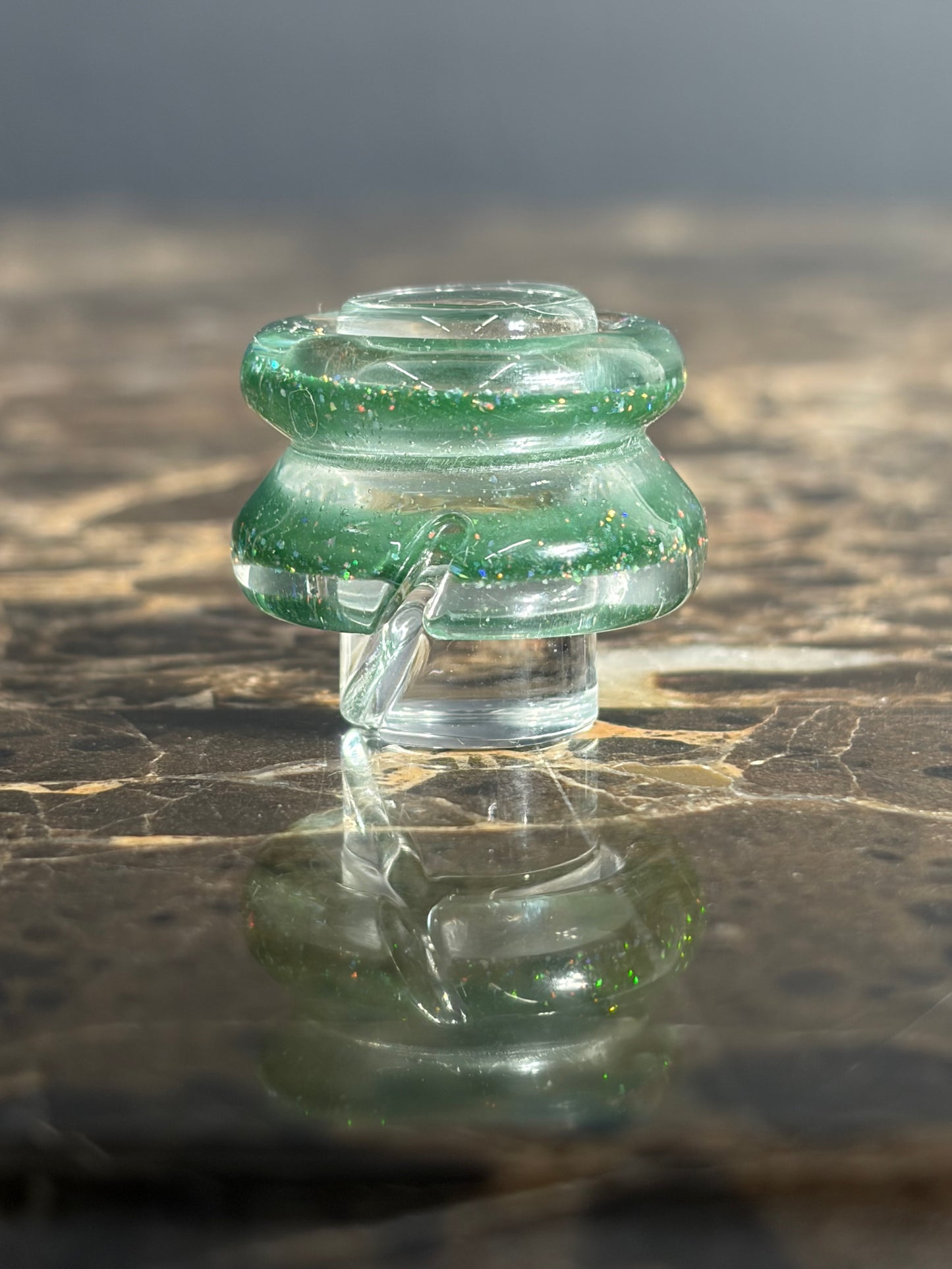 Carta Rockulus in Cropal over Forest Green – One Trick Pony Glass