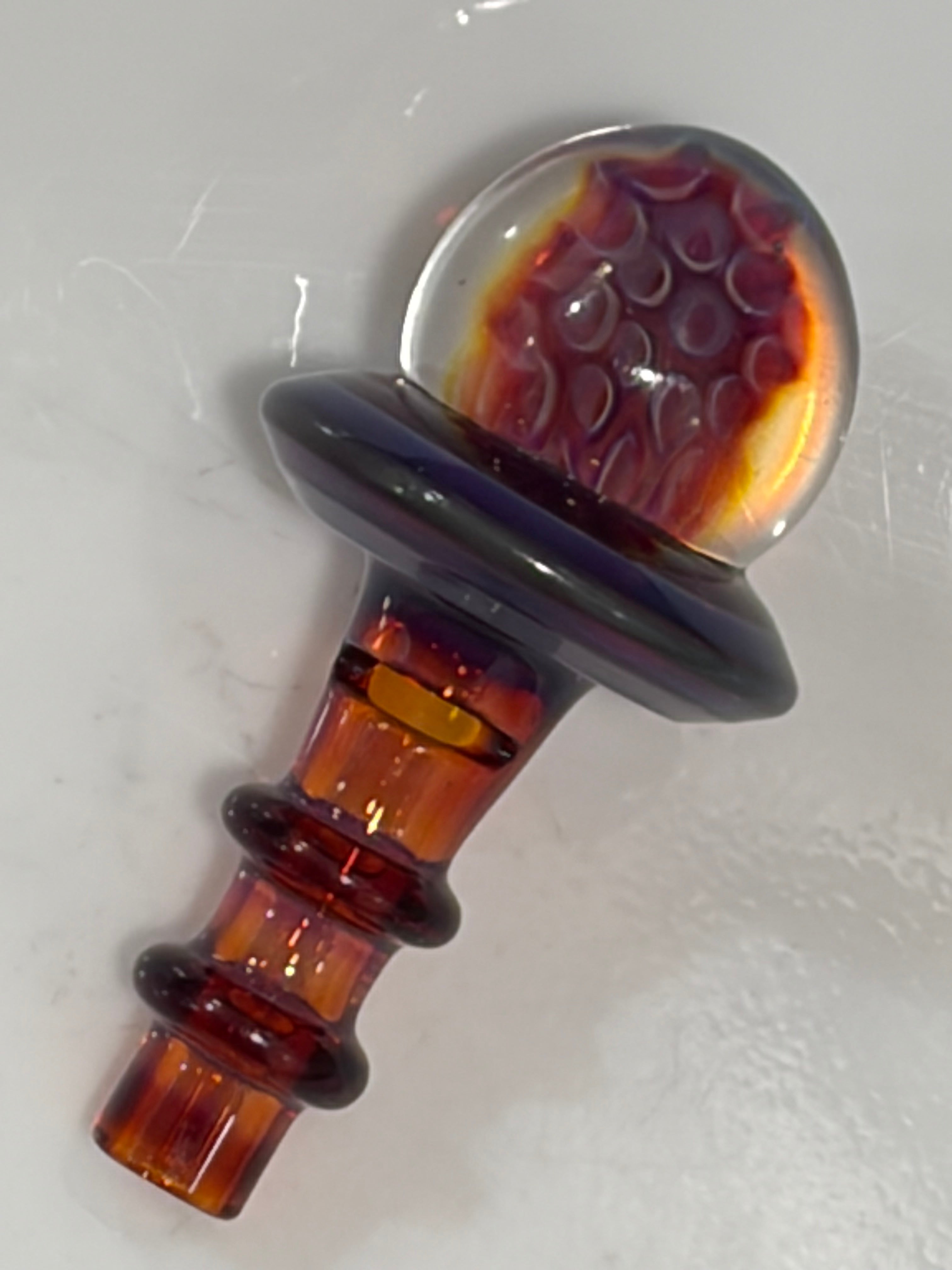 3DXL Honeycomb Joystick in Amber Purple – One Trick Pony Glass